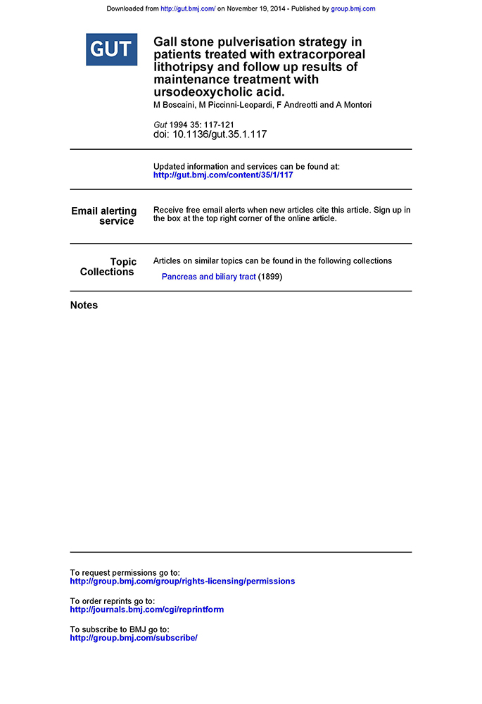 GALL STONE PULVERISATION STRATEGY - Litotrissia Extracorporea Roma